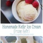 Homemade Kefir Ice Cream (Frozen Kefir) - Oh, The Things We'll Make!