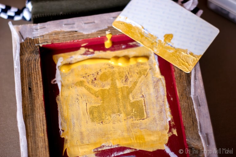 Easy Silk Screening with Recycled Materials - Oh, The Things We'll Make!