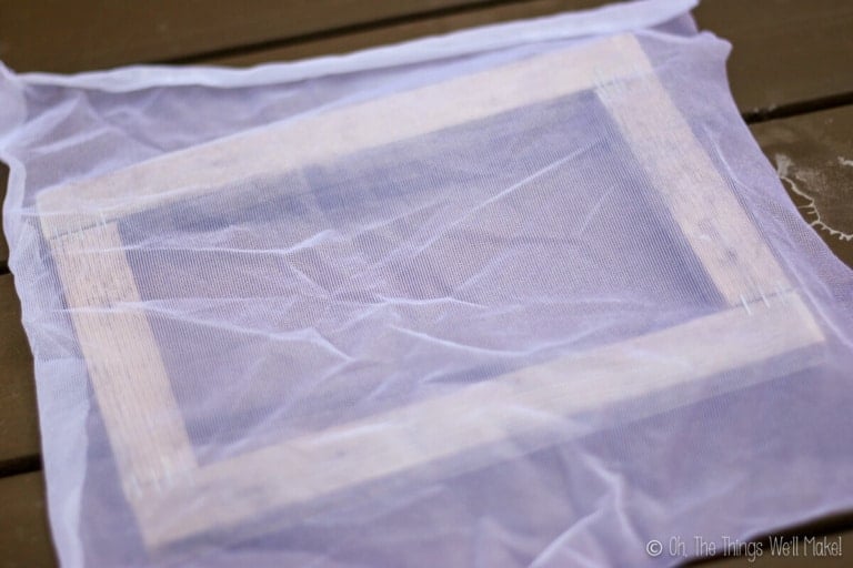 Easy Silk Screening with Recycled Materials - Oh, The Things We'll Make!