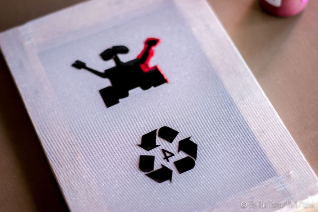 Easy Silk Screening with Recycled Materials - Oh, The Things We'll Make!