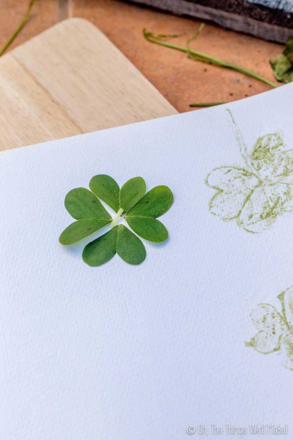 Hammered Shamrock Prints and Clover Hearts - Oh, The Things We'll Make!