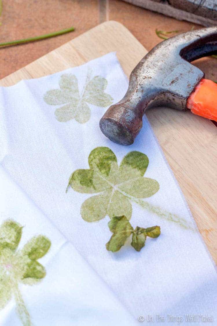 Hammered Shamrock Prints and Clover Hearts - Oh, The Things We'll Make!