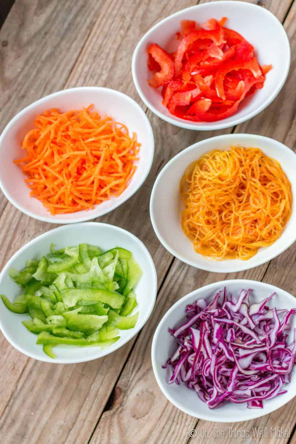 Eat the Rainbow Spring Rolls - Oh, The Things We'll Make!