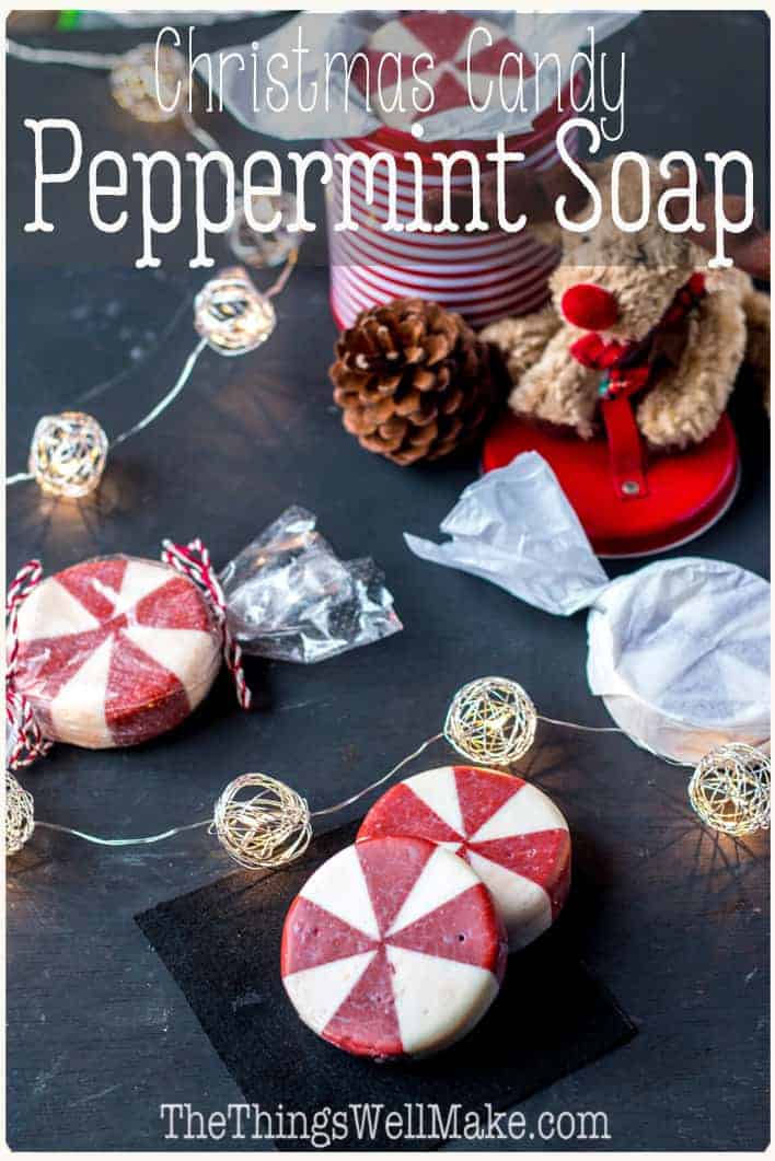 Christmas Candy Peppermint Soap - Oh, The Things We'll Make!