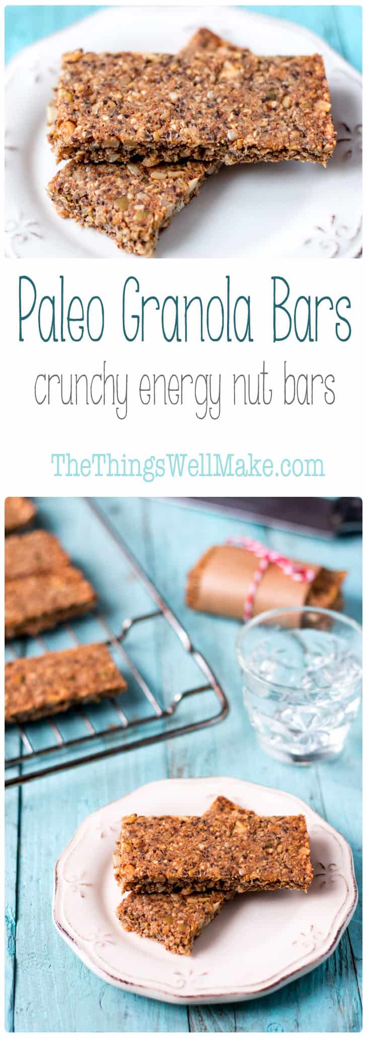 Paleo Granola Bars Recipe (Crunchy Energy Nut Bars) - Oh, The Things We ...
