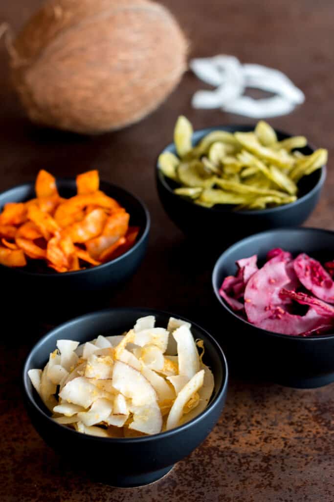 DIY Seasoned Coconut Chips: A Variety of Low Carb Snacks - Oh, The ...