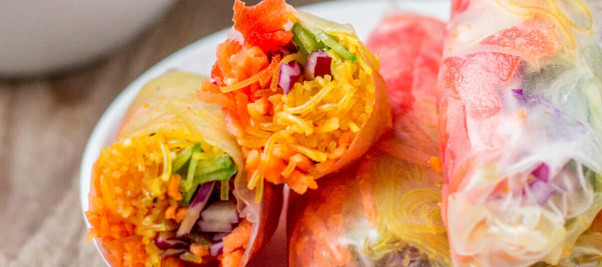 Eat the Rainbow Spring Rolls - Oh, The Things We'll Make!