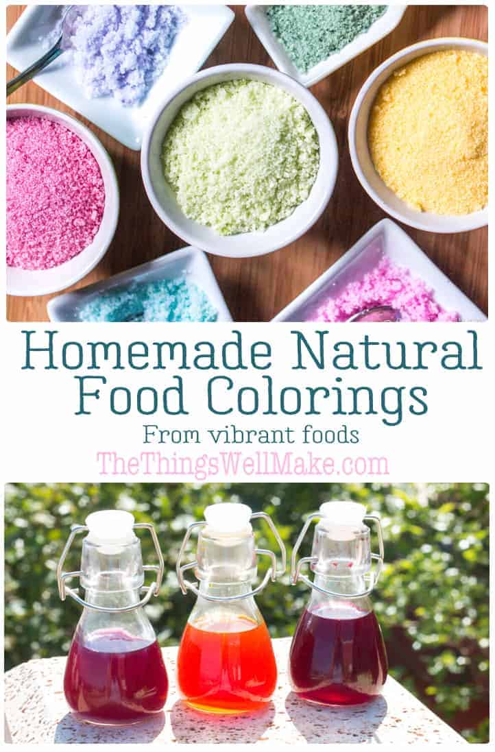 DIY Natural Food Coloring and Homemade Colored Sugar Crystals - Oh, The ...