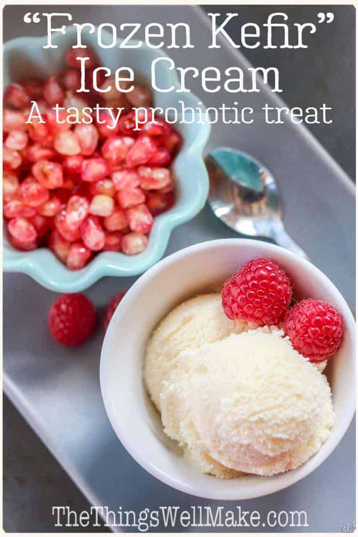 Homemade Kefir Ice Cream (Frozen Kefir) - Oh, The Things We'll Make!
