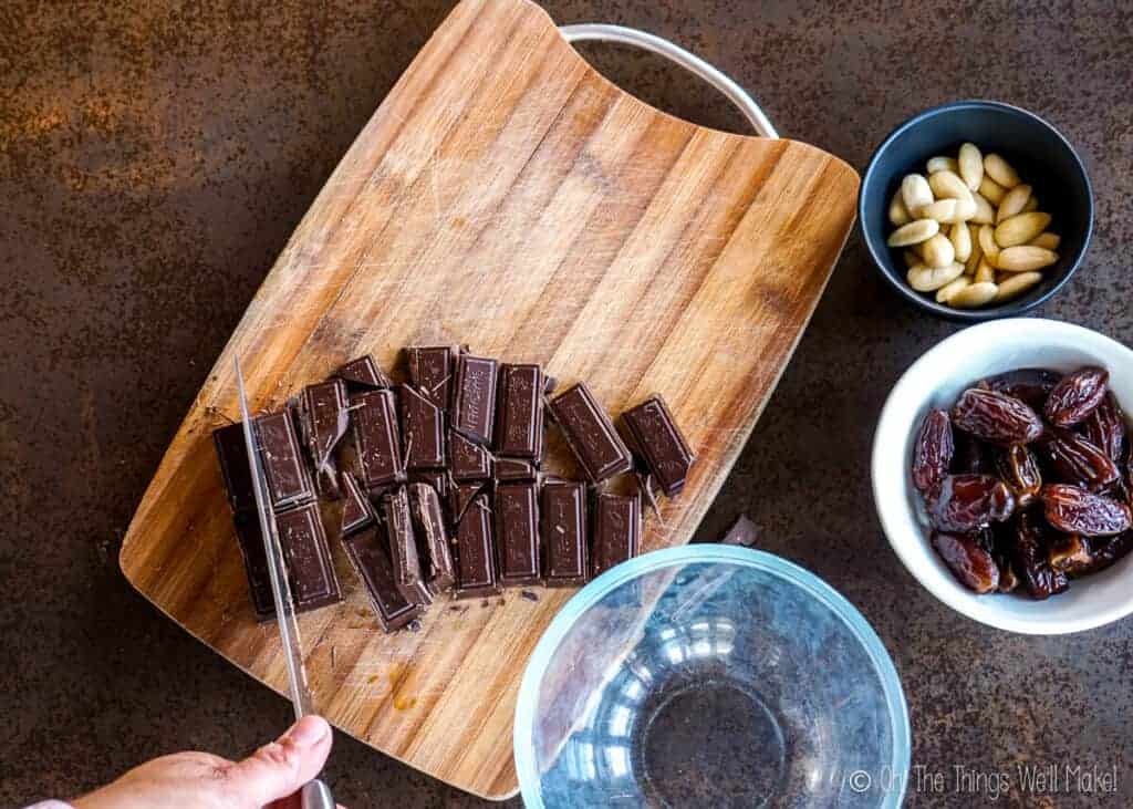 Chocolate Dates with Almonds - Oh, The Things We'll Make!