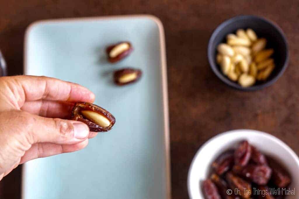 Chocolate Dates with Almonds - Oh, The Things We'll Make!