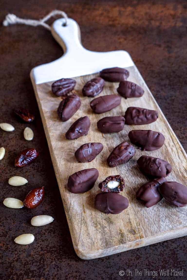Chocolate Dates with Almonds - Oh, The Things We'll Make!