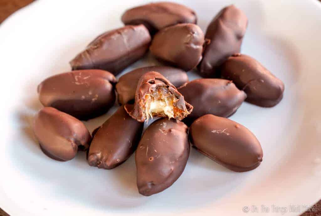 Chocolate Dates with Almonds - Oh, The Things We'll Make!