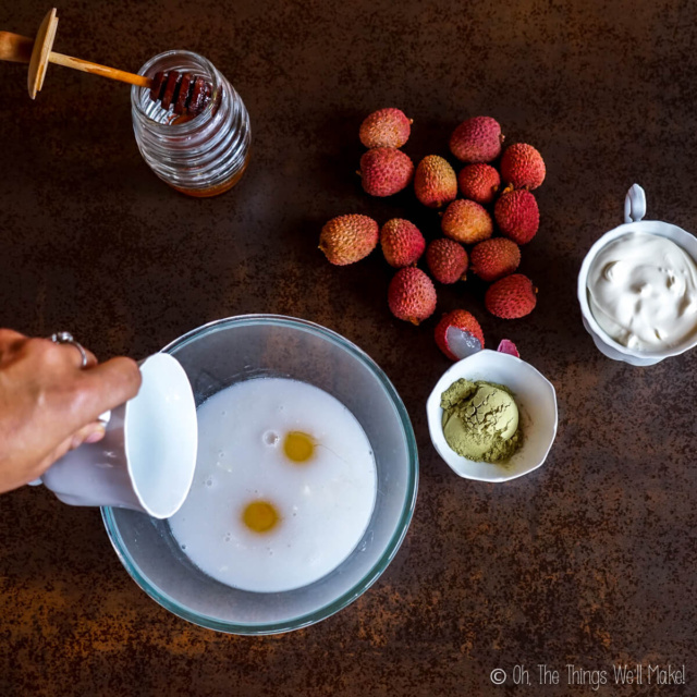 Matcha Lychee Ice Cream - Oh, The Things We'll Make!