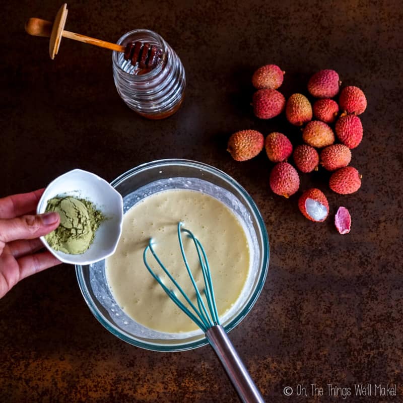 Matcha Lychee Ice Cream - Oh, The Things We'll Make!