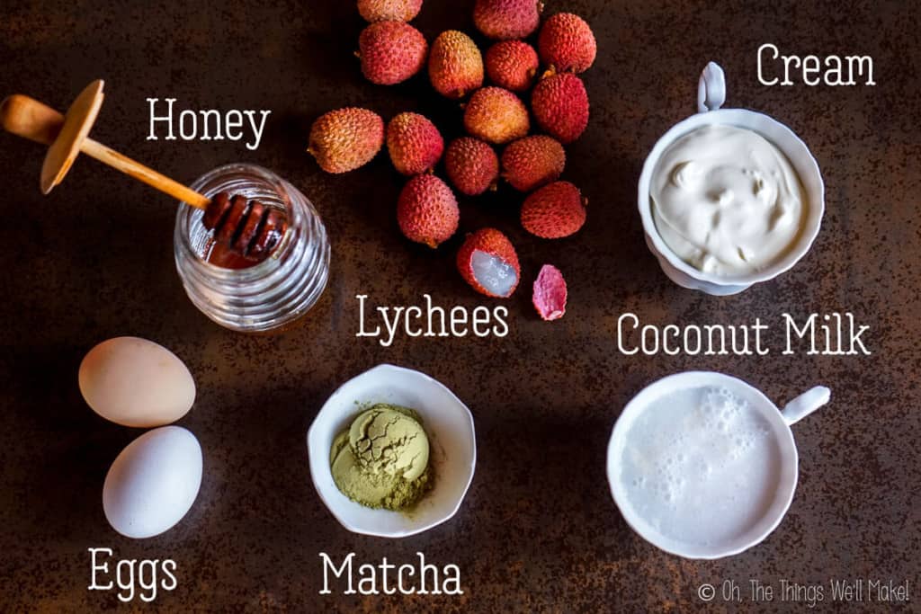 Matcha Lychee Ice Cream - Oh, The Things We'll Make!