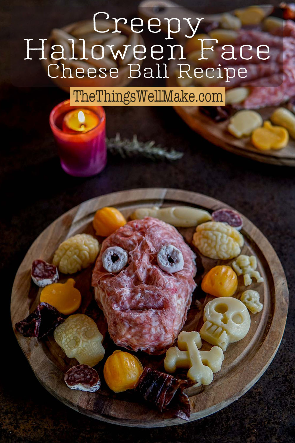 Creepy Halloween Food: Make a Ham Face - Oh, The Things We'll Make!