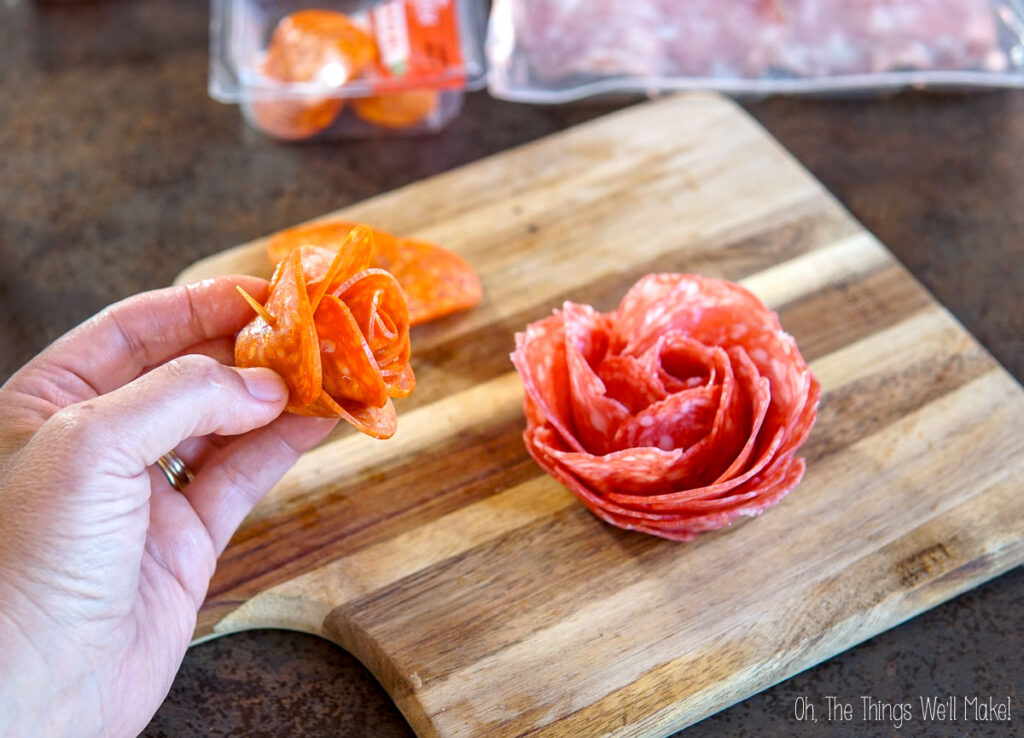 How to Make Salami Roses - Oh, The Things We'll Make!