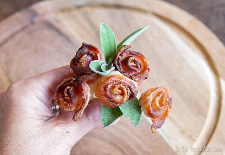 How to Make Bacon Roses - Oh, The Things We'll Make!